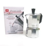 Kitchen Genie Small Espresso Coffee Machine, Single Cup Brewer Pot ...