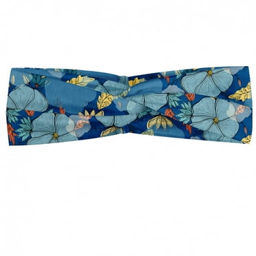 Birds Headband, Summer Pattern with Toucan and Palms Exotic Wildlife ...