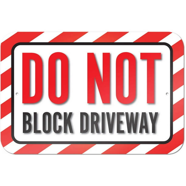 Do Not Block Driveway Sign - Walmart.com