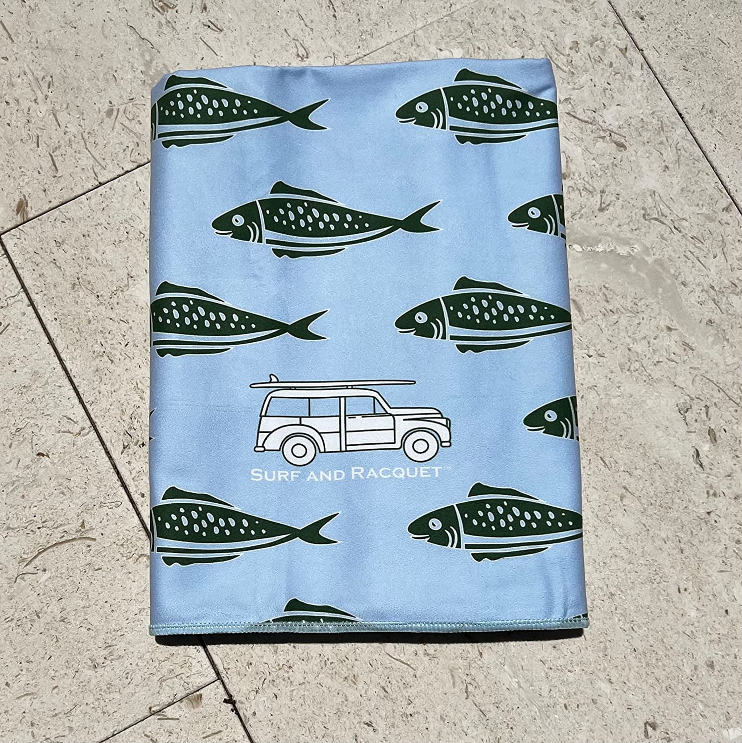 Surf and Racquet Fish 35x78 Quick Dry Beach Towel - Walmart.com
