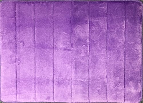 WPM'S Incredibly Soft and Absorbent Memory Foam Bath Mat, 17 By 24-inch ...