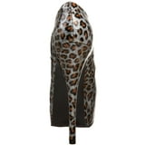 TEEZE-37, Cheetah Glitter Pat With Concealed PF - Walmart.com