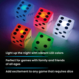 LED Jumbo Dice, Light-Up Game, for All Ages, by MinnARK - Walmart.com