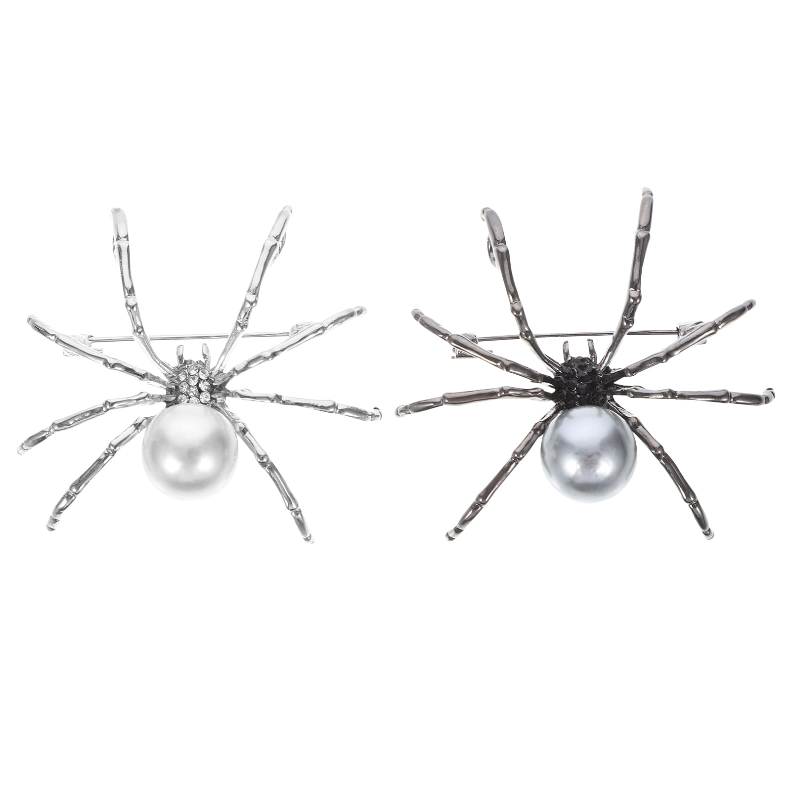 Click here for Homemaxs 2pcs Spider Brooch Pin Pearl Brooch Pin F... prices