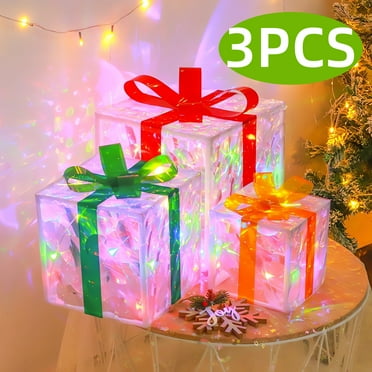 3 ft. LED Stacking Gift Boxes Porch Decor for Christmas - Walmart.com