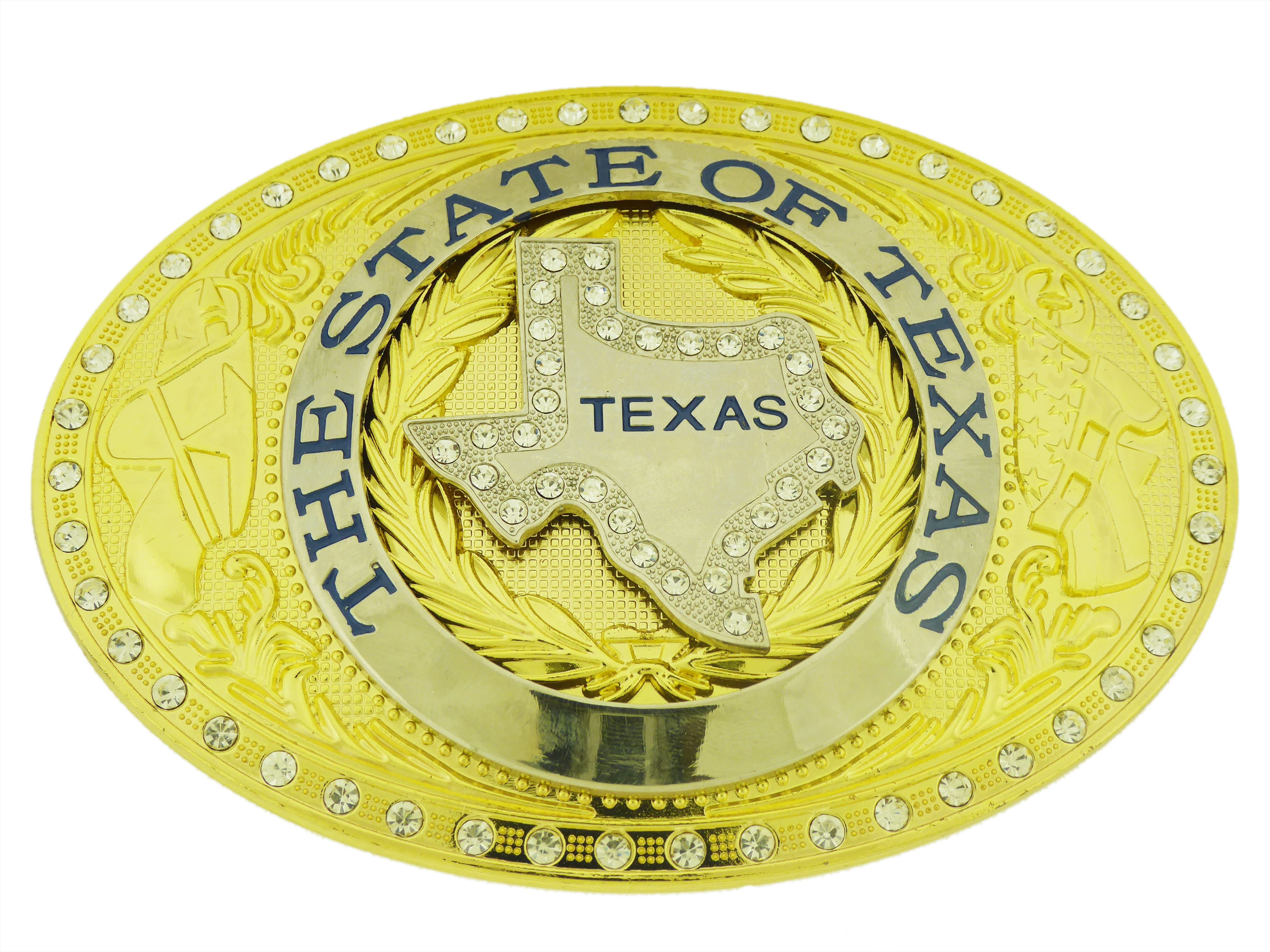 State of Texas Jumbo Rhinestones Bling Heavy Lonestar Bullhorn Belt ...