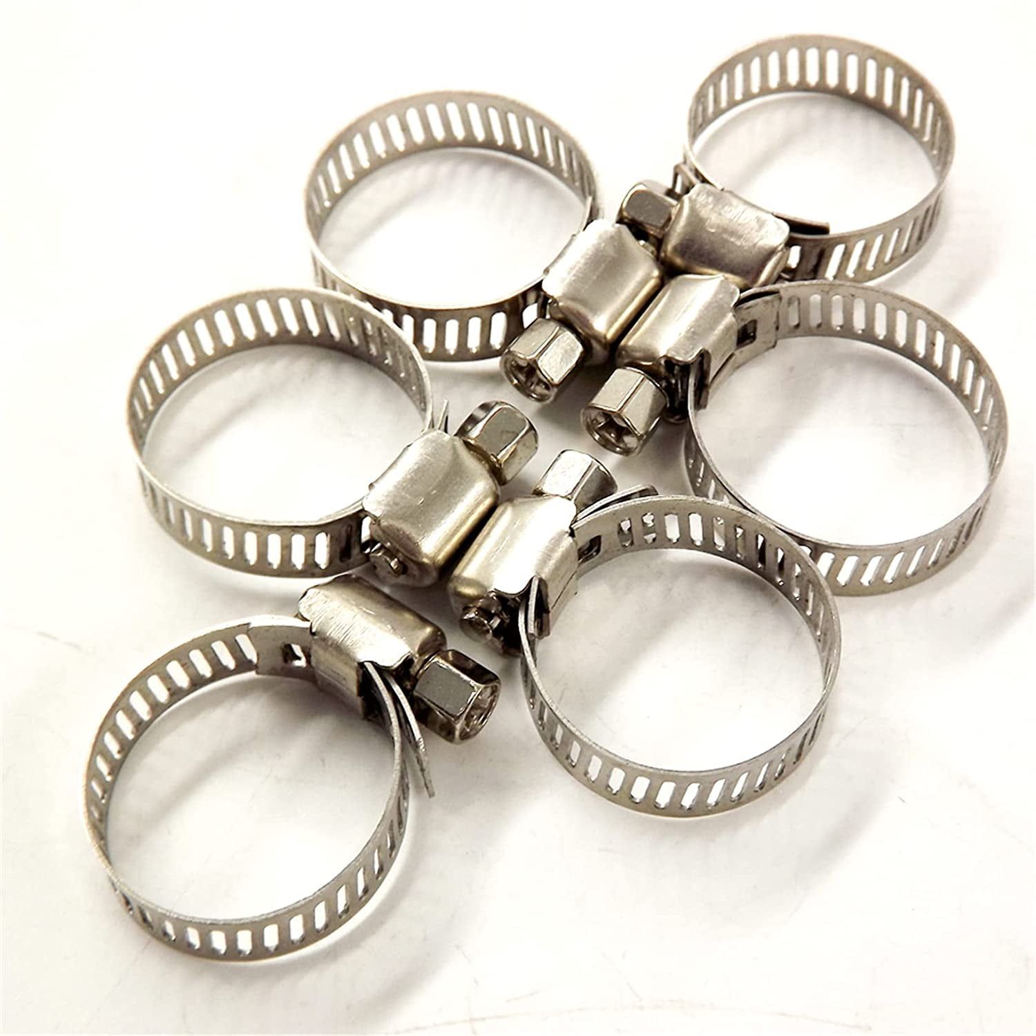 PET-U 3/4 in -1 in Worm Gear Hose Clamp 15 PCS, Fuel Line Clamp for ...