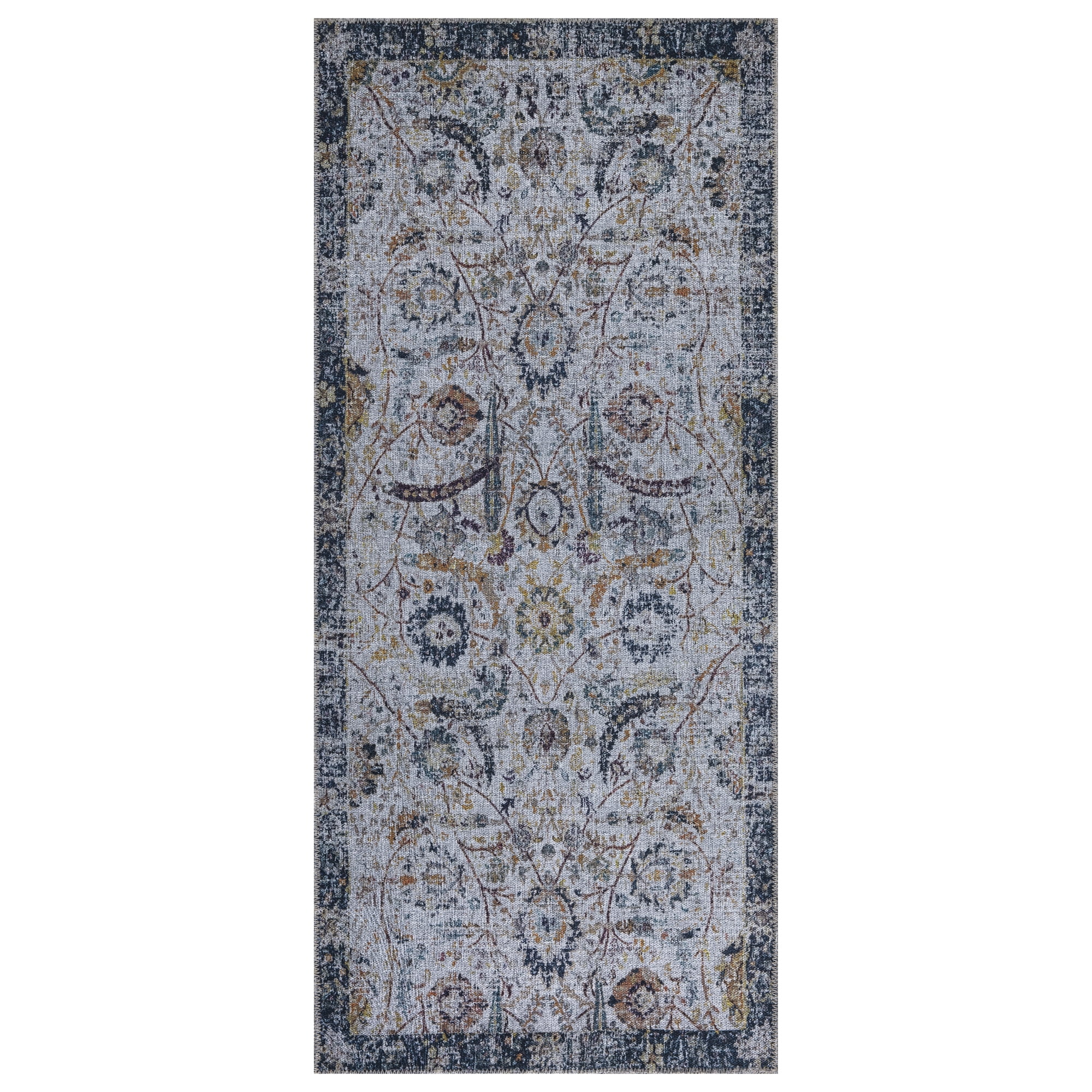 Ottomanson Machine Washable Cotton 3x6 Flatweave Runner Rug for Bedroom ...