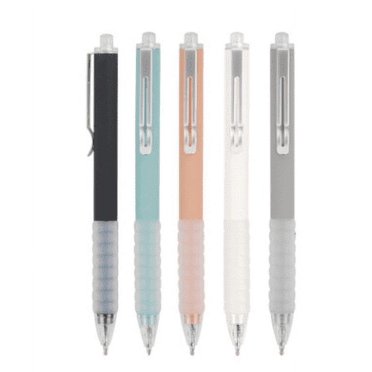 INC Comfort Grip Ball Point Pens - 8 Pack, Black Body with Black Ink ...