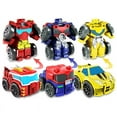 Cartoon Transformation Robot Deformed Mini Cars Robot Rescue Bots Car ...