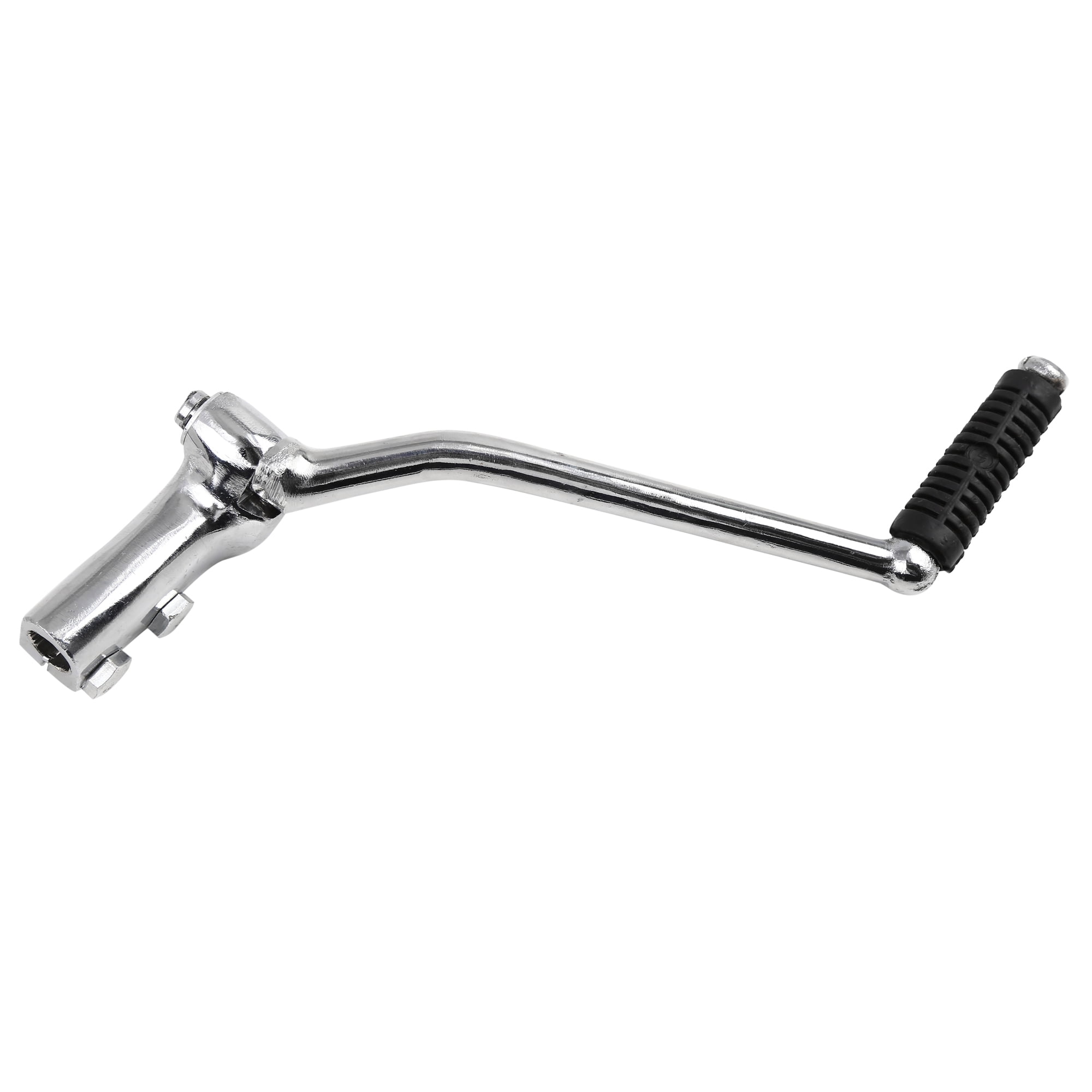 Silver Tone 15mm Shaft Motorcycle Kick Start Lever Scooter Metal Pedal ...