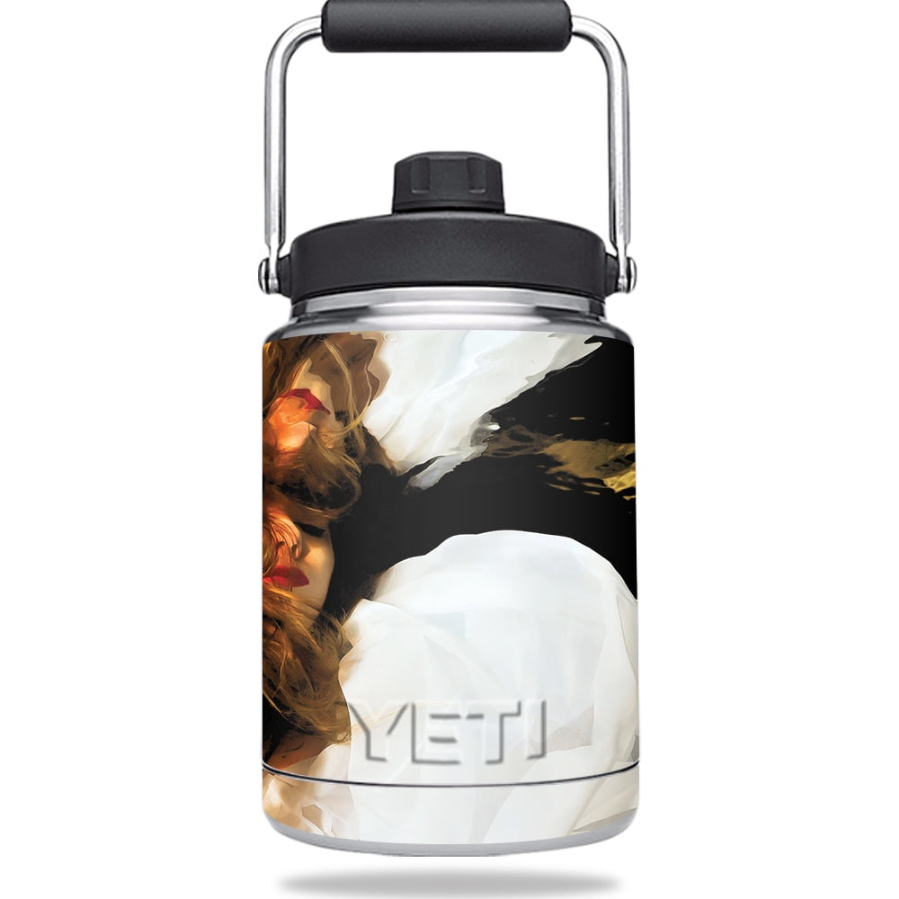 MightySkins Skin for YETI Half Gallon Jug - Aqua Angel | Protective ...