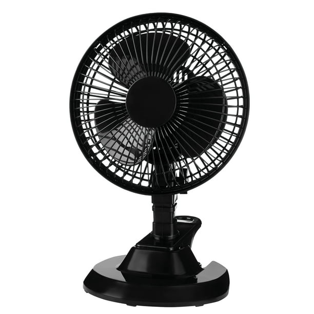 Mainstays 6 inch Personal Desktop or Clip 2-in-1 Fan, Black - Walmart.com