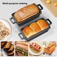 9x5" Cast Iron Loaf Pan with Lid, 2-Piece Set | Even Heat Distribution ...