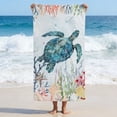 Coastal Turtle 2-in-1 Beach Towel Backpack,Quick Dry Beach Towel ...