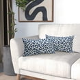 Blue Leopard Print Pillow Covers 12x20 Set of 2 Preppy Room Decor ...