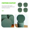 Round Floral Foams 4pcs Round Floral Foams Blocks Green Flower Foams ...