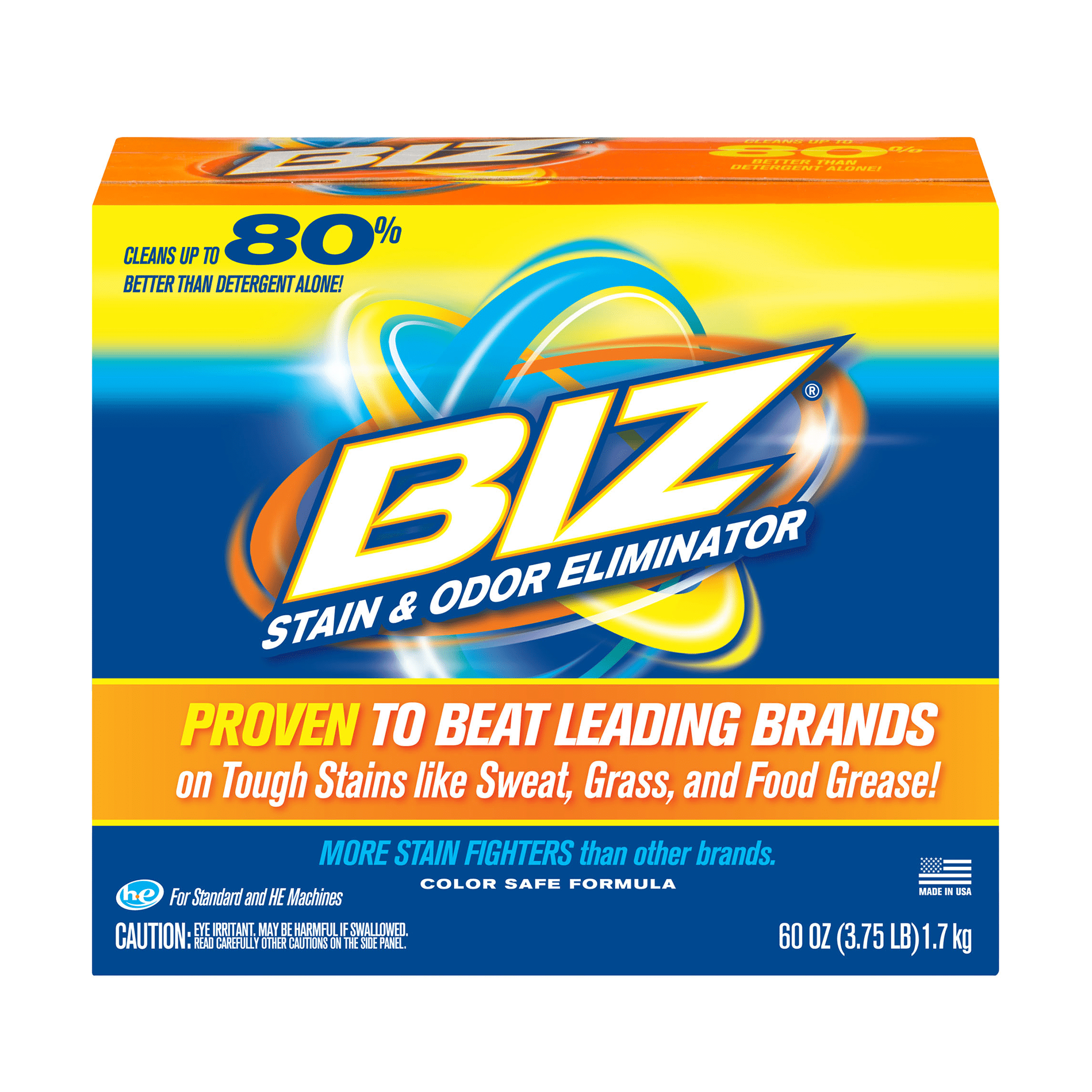 BIZ Stain and Odor Eliminator Powder for Tough Stains, 60 oz - Walmart.com