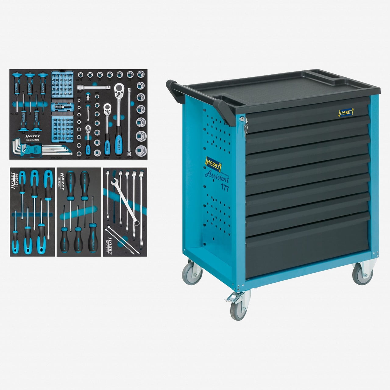 Hazet 177-7/119 Tool trolley Assistent with assortment - Walmart.com