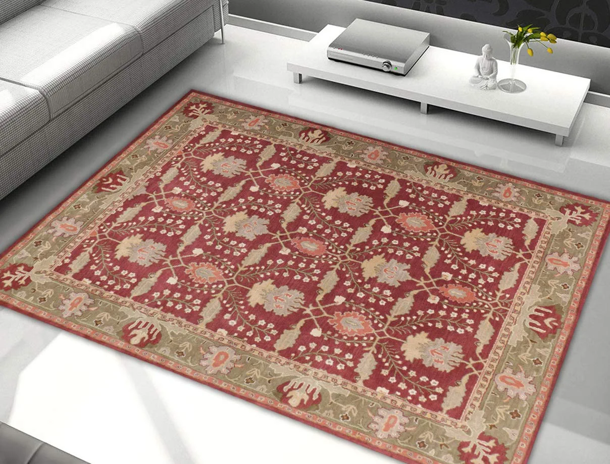 New Alvin Traditional Parsian Style Handmade Tufted 100% Woollen Area ...