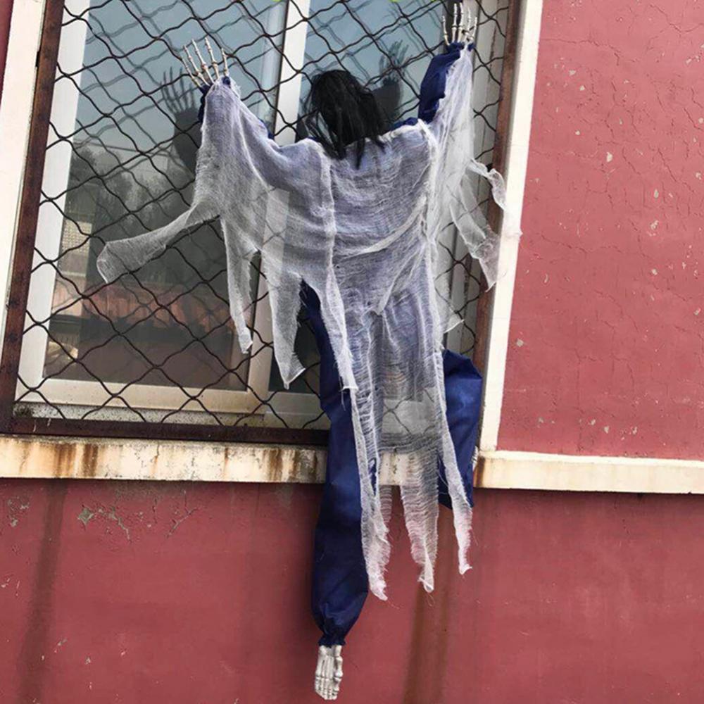 Climbing Zombie Haunted House Prop Creepy Frightening for Fence Patio ...