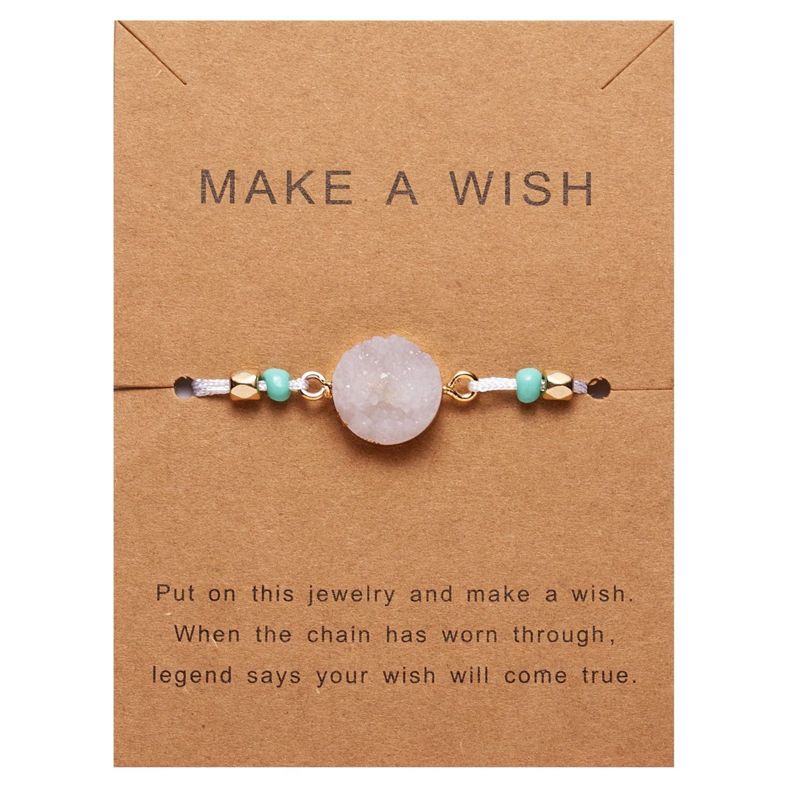 Click here for Timifis Bracelets Natural Stone Adjustable Woven P... prices