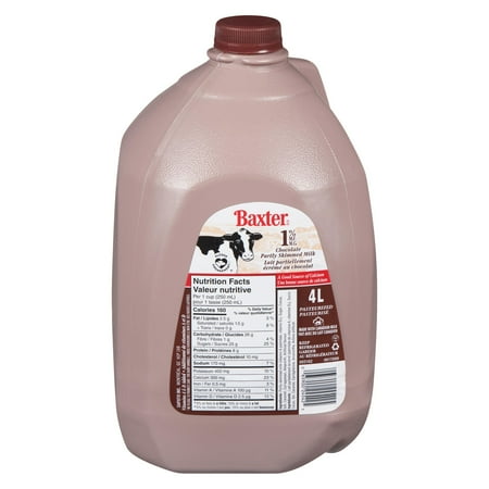 Baxter 1% Chocolate Partly Skimmed Milk, 4 L - Walmart.ca