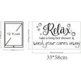 QTH Bathroom Wall Stickers Relax Bubble Wall Art Decals Take A Long Hot ...