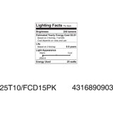 GE 25-Watt Soft White T10 Bulb, 1-Pack - Walmart.com