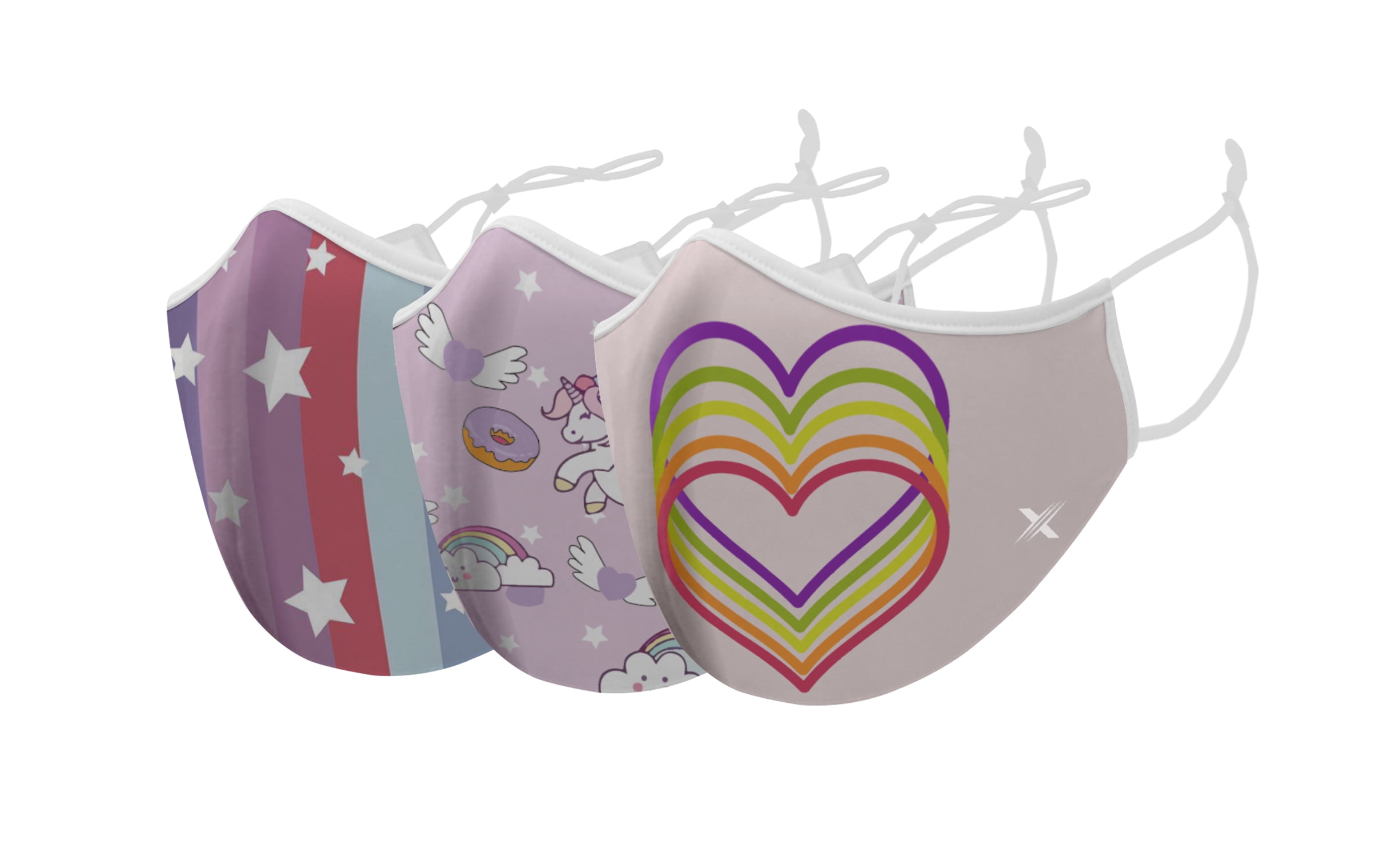 Two-Layer Reusable Kids Face Mask with Adjustable Earloop (3-Pack ...