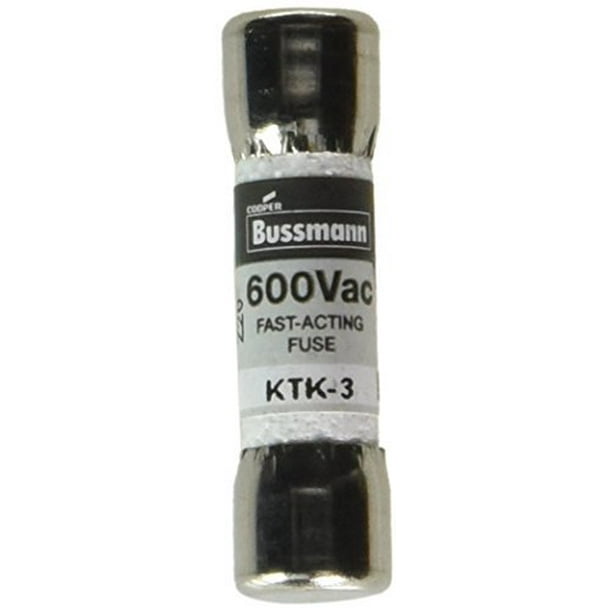 Bussmann KTK-3 3 Amp Limitron Fast Acting Supplementary Fuse Melamine ...