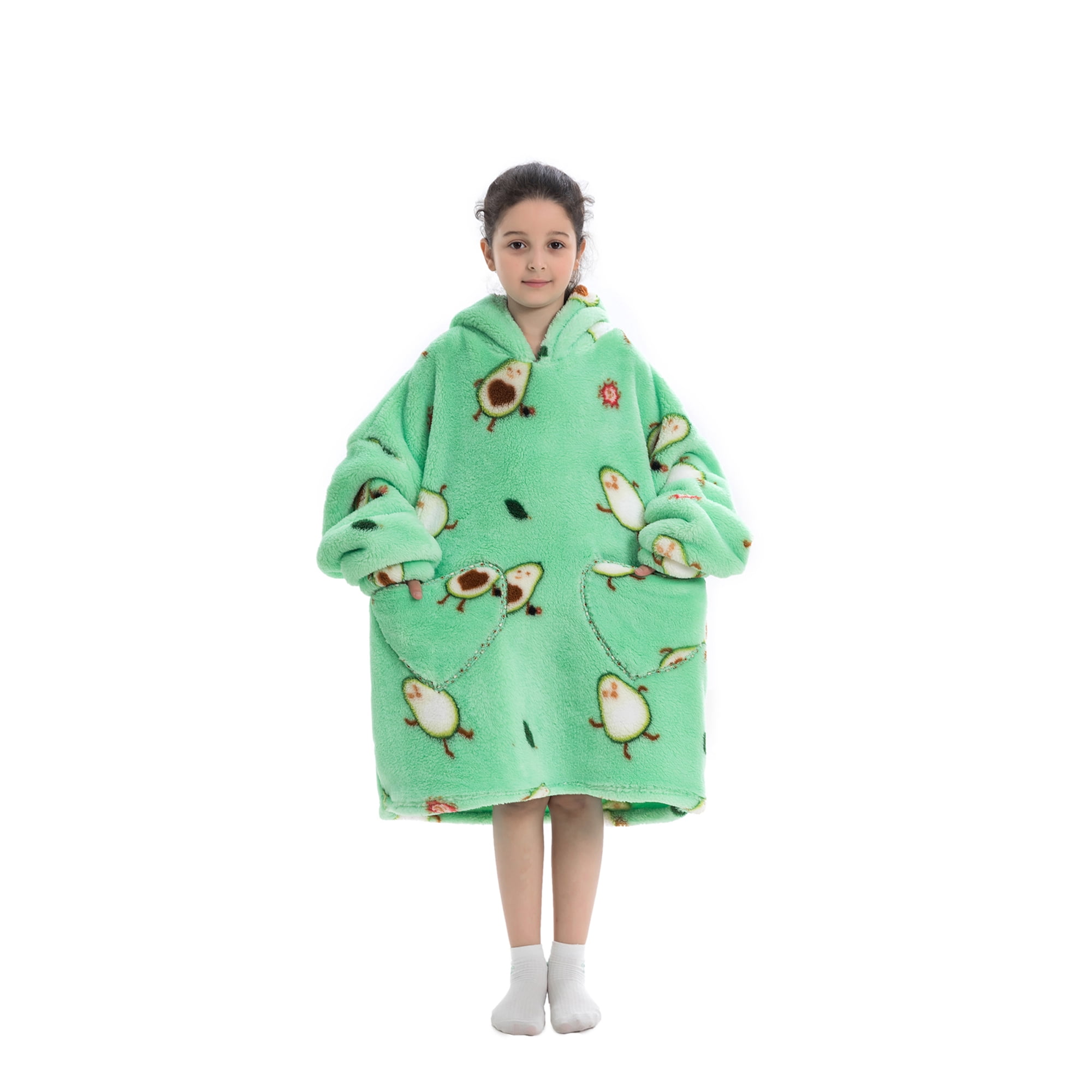 Click here for Caitzr Oversized Wearable Blanket Hoodie For Adult... prices