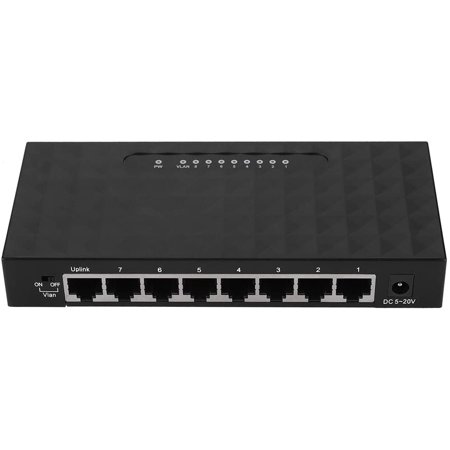8 Ports Gigabit Ethernet Smart Switch, High Performance Network VLAN ...