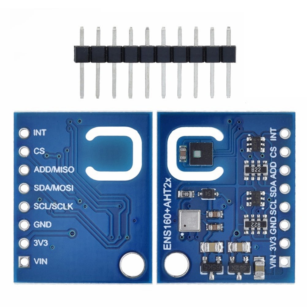 Módulo de sensor I2C del sensor de temperatura y humedad ENS160+AHT21 ...