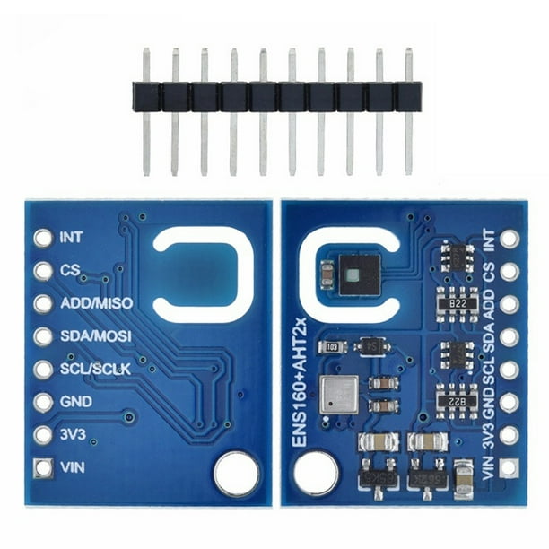 Módulo de sensor I2C del sensor de temperatura y humedad ENS160+AHT21 ...