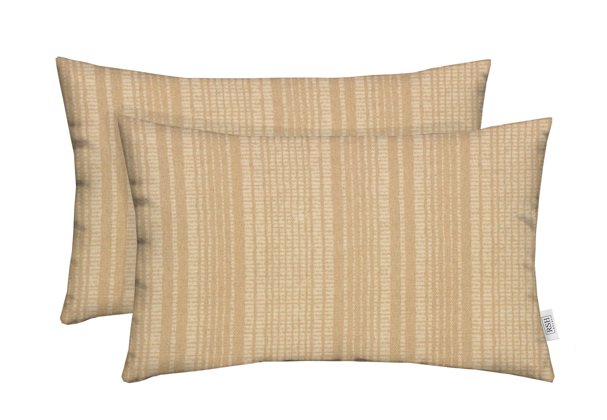 RSH Décor Indoor Outdoor Set of 2 Pillows, 26" x 16", Boardwalk Sand ...