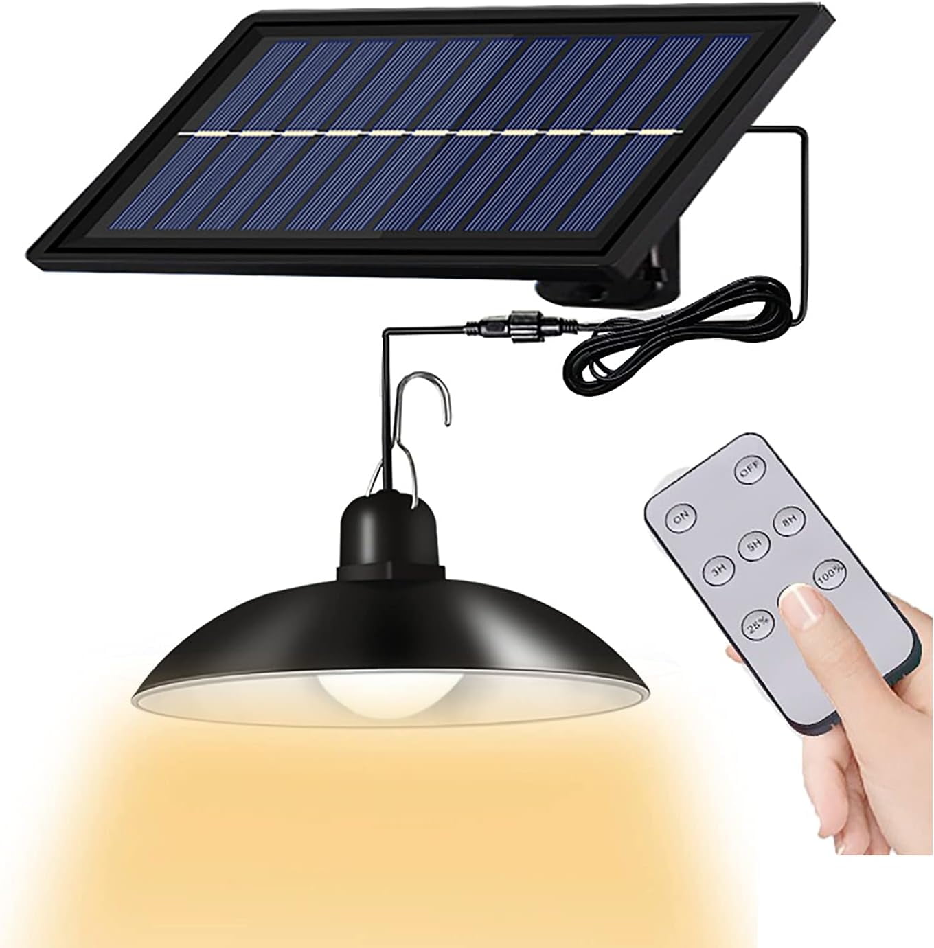 LINLIN Solar Pendant Lights,Waterproof Solar Lights Outdoor Hanging ...