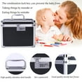 Buanson Security Lock Box Black Lockable Storage Box for Medicine ...