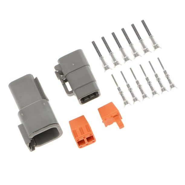 1 Set 6Pins Way Sealed Water Electrical Wire Connector Terminals ...
