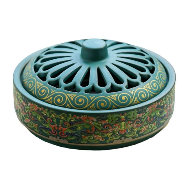 Ceramic Burner Censer Ornament Feng Shui Table Centerpieces Green ...