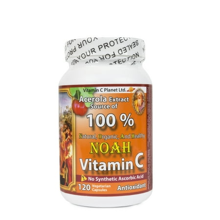 100% Natural and Organic Vitamin C (NOAH Vitamin C) Vegetarian capsules ...