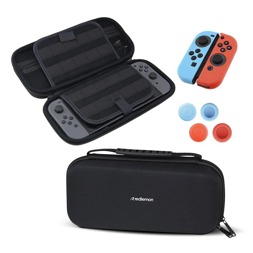 Funda para Nintendo Switch con Accesorios: Redlemon Estuche, Mica para ...