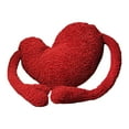 RKZDSR Valentine's Day Plush Heart Shaped Toy - Stuffed Pillow and ...