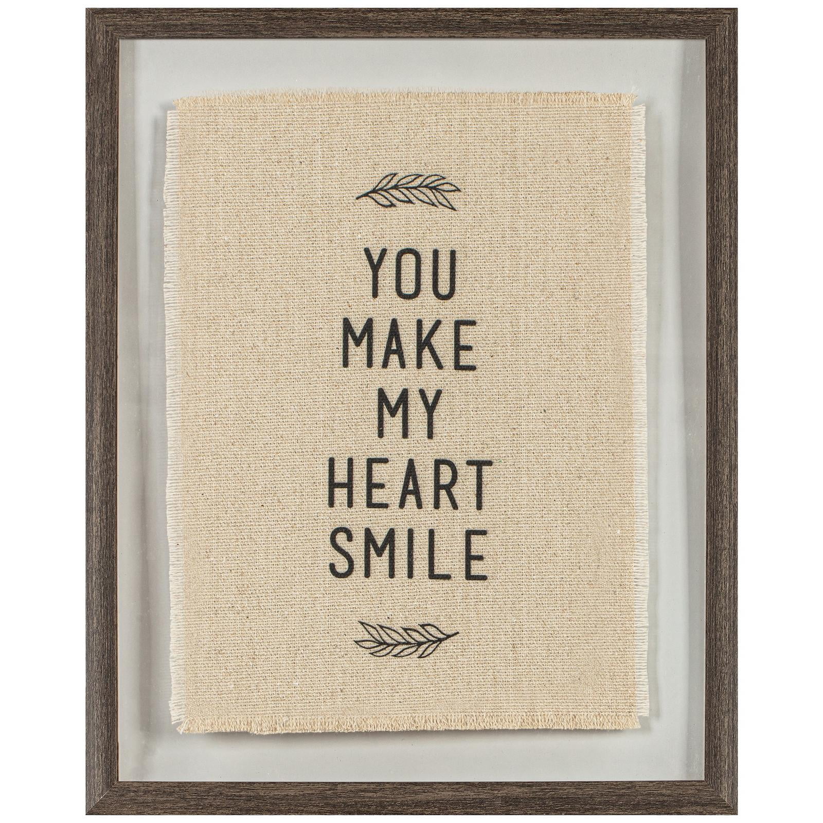 Click here for No Brand Import Ex You Make My Heart Smile Framed... prices