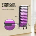 INTIGE 13-Tier Hanging File Organizer with Hooks Wall File Holder for ...