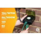 Woods Outdoor 24-Hour Heavy Duty Mechanical Plug-In Timer, 2 Grounded ...