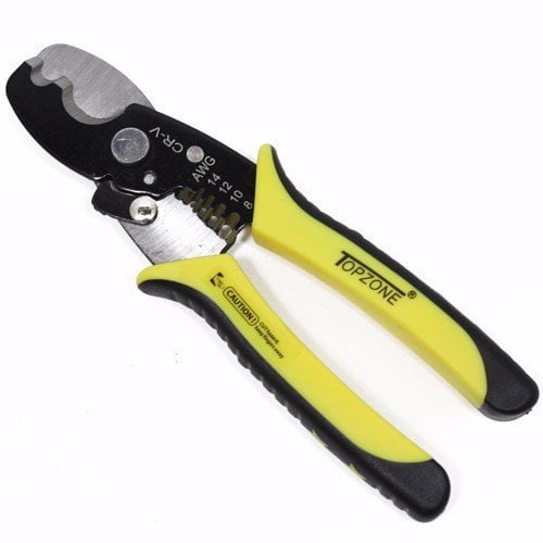 Wideskall 8" inch Multifunctional Cable Wire Stripping Cutter Tool 8-14 ...