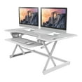 Rocelco 46" Large Height Adjustable Standing Desk Converter, Quick Sit ...