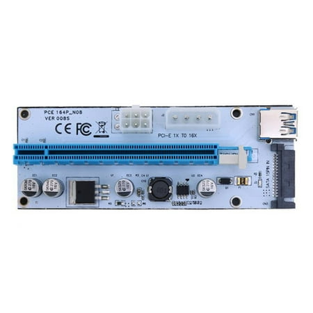 PCI-E Riser Board PCI-E 1x to 16x Extender card PCI-E 1x Adapter GPU ...
