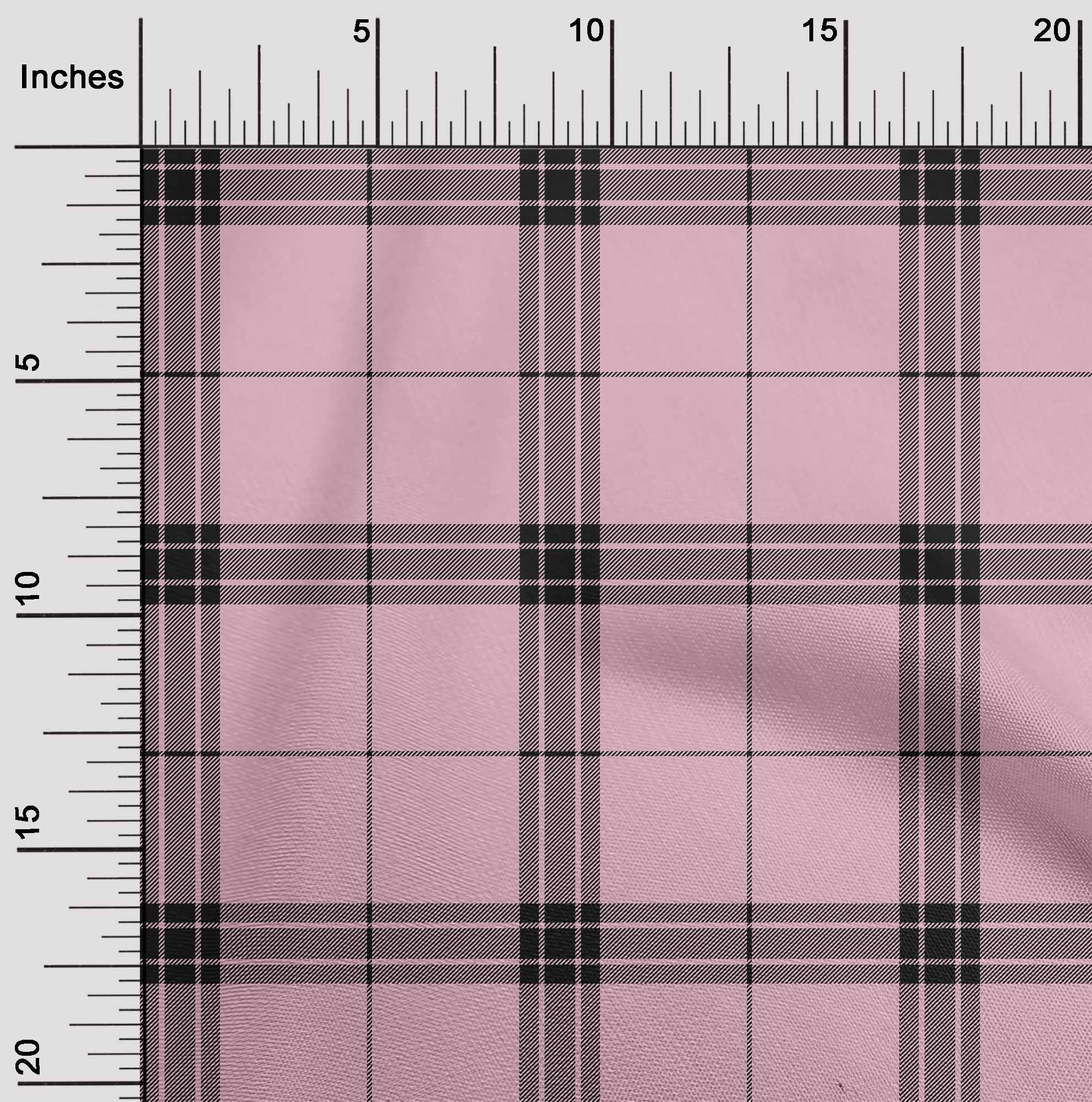 oneOone Cotton Poplin Fabric Tartan Check Print Fabric By The Yard 42 ...